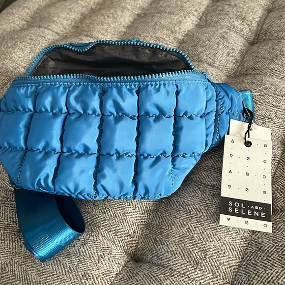 sol and solene | Bags | Nwt Sol And Selene Denim Blue Belt Bag ...